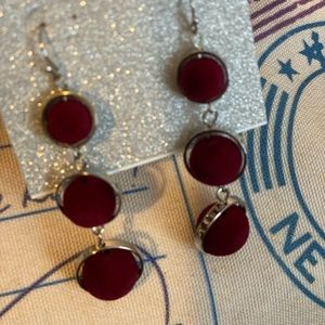 Jewelry | Red Velvet Earring | Poshmark